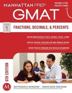 Manhattan Prep: GMAT Fractions, Decimals, & Percents (Paperback); 2014 ...