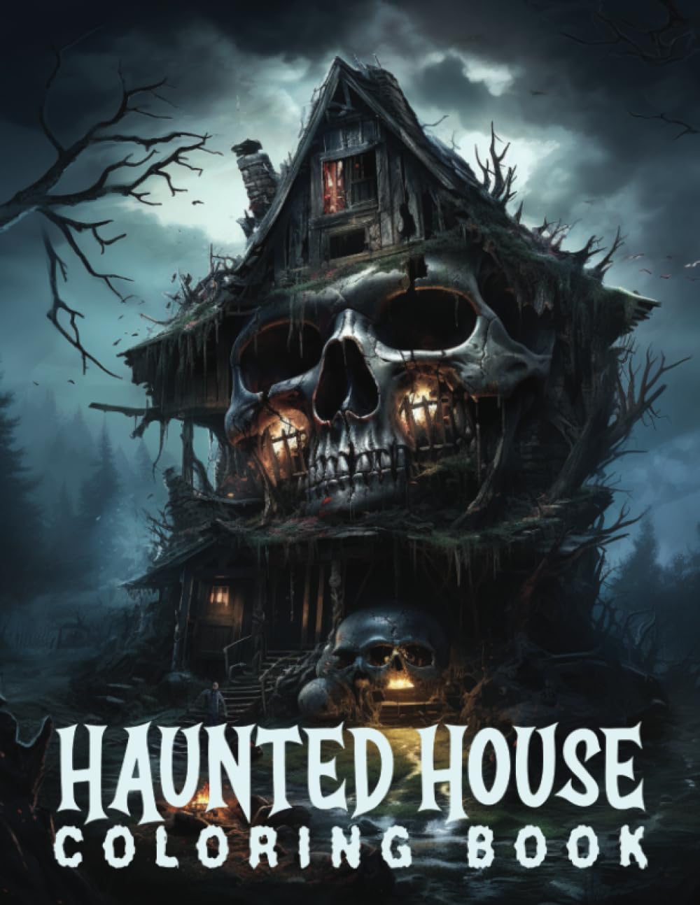 Haunted House Coloring Book: 42 Designs An Eerie Adventure in the World ...