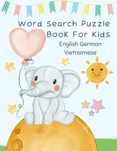 English German Vietnamese Word Search Puzzle Book For Kids: Easy and ...
