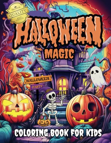 Halloween Magic Coloring Book for Kids: adventure in Halloween Coloring ...