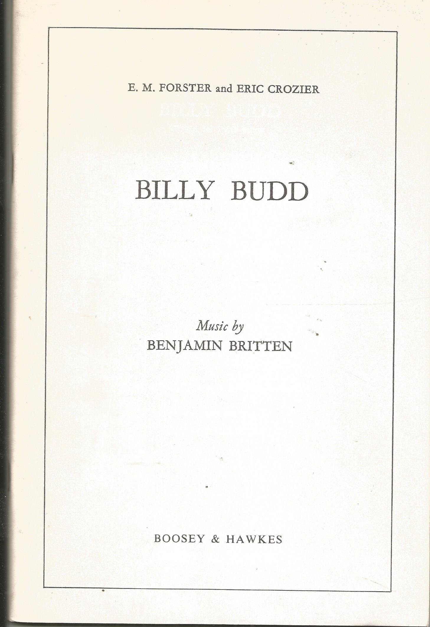Billy Budd: Libretto by E.M. Forster | Goodreads