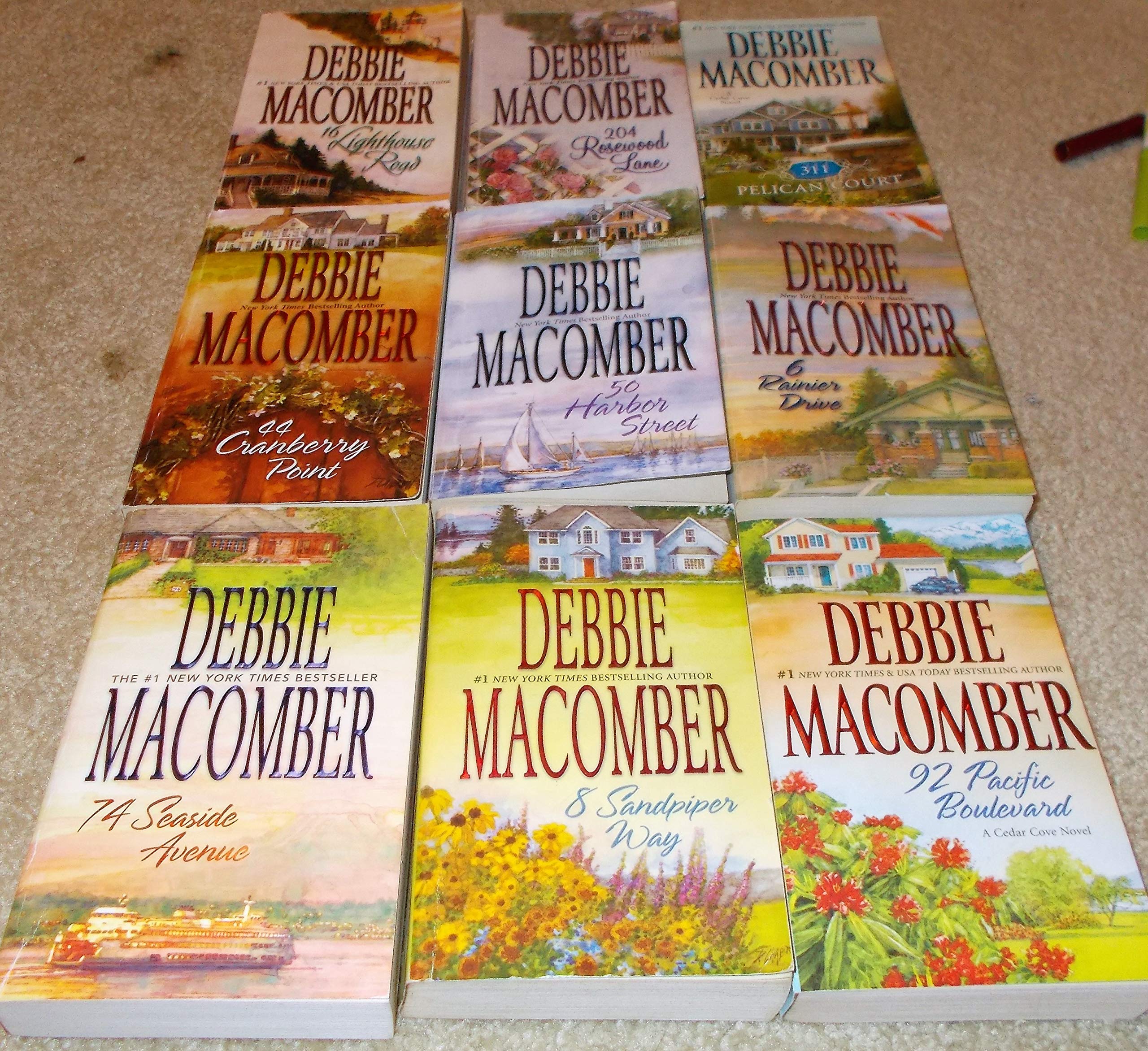 Debbie Macomber 9 [Nine] Volume Set: 16 Lighthouse Road; 204 Rosewood ...