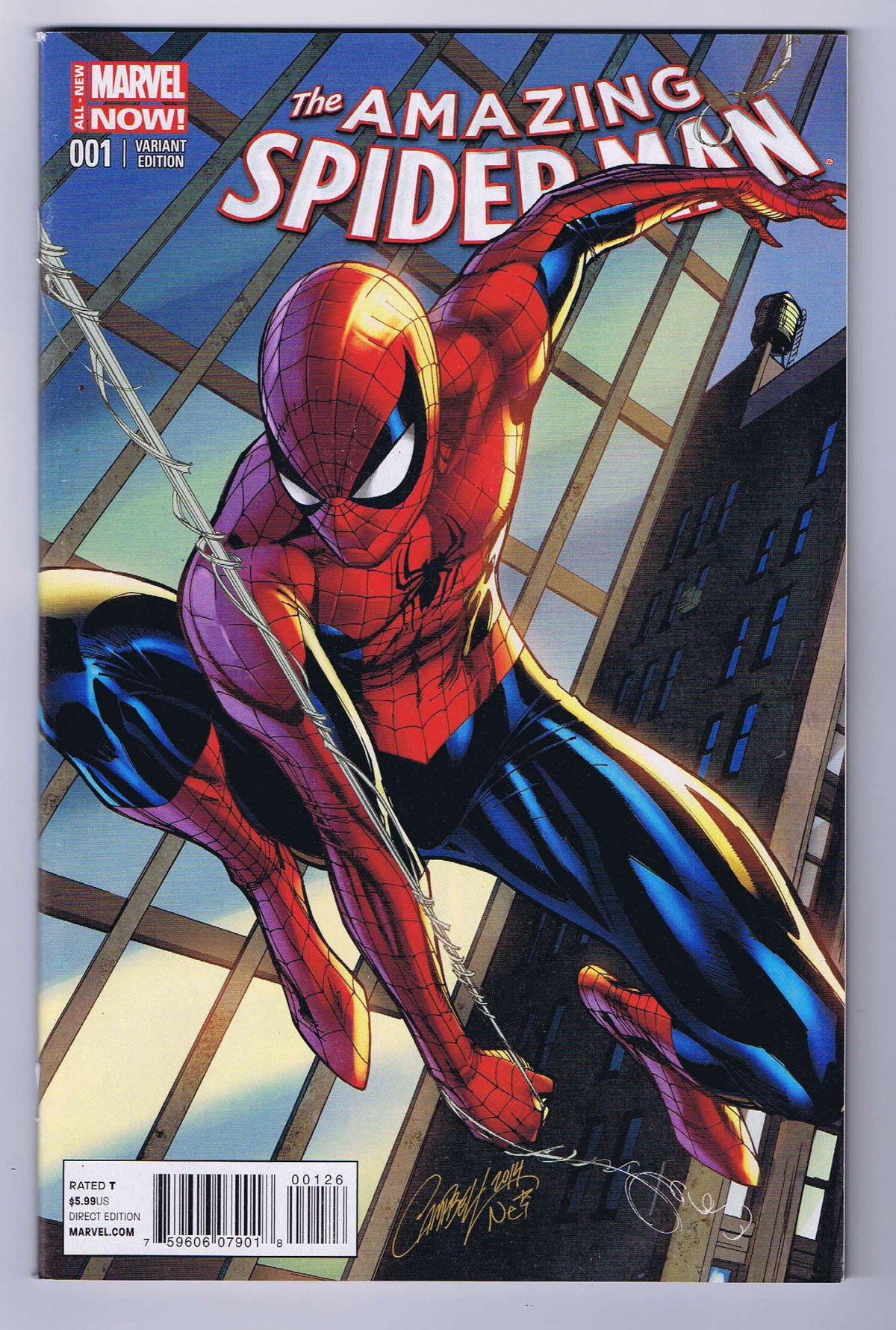 Amazing Spider-Man #1 J. Scott Campbell Variant Cover by Dan Slott ...