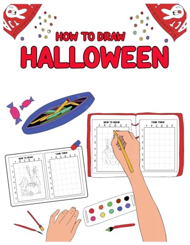How to Draw Halloween: Drawing Book How to Draw Halloween Step-By-Step ...