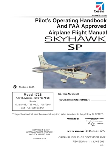 Cessna 172 NAV III AVIONICS PILOT’S OPERATING HANDBOOK by Cessna ...