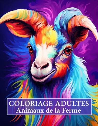 Coloriages Adultes Animaux de la Ferme: Créativité, concentration et ...