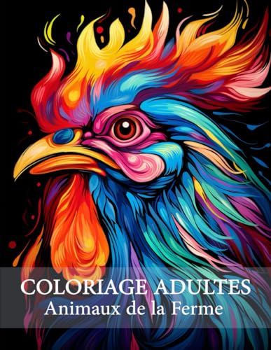 Coloriages Adultes Animaux de la Ferme: Créativité, concentration et ...