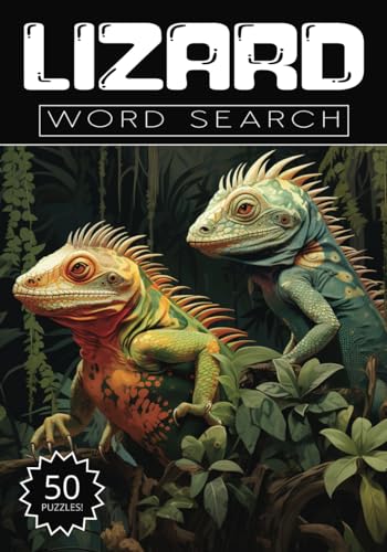 Lizard Word Search: 50 Gecko Puzzles, Word Find, Vocabulary Activity ...