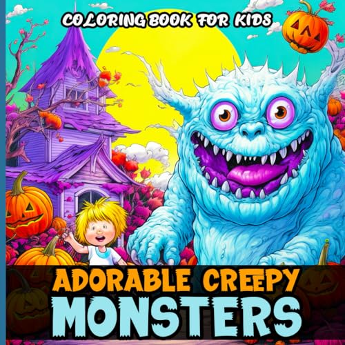 Adorable Creepy Monsters Coloring Book for Kids: Adorable Creepy ...