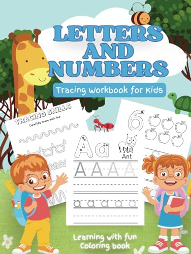 Trace Letters and Numbers, Alphabet and Numbers Handwriting Practice ...