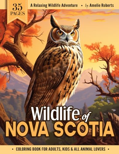 Wildlife of Nova Scotia: Beautiful Wild Animal Coloring Book For Kids ...