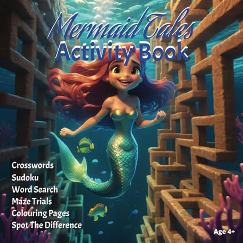 Mermaid Tales Activity Book: 24 Underwater Adventures by TORIA MANY ...