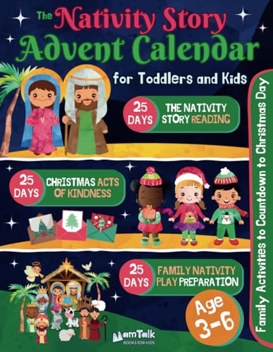 The Nativity Story Advent Calendar for Toddlers and Kids: 25 Days of ...