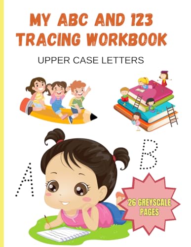 MY ABC and 123 Tracing Workbook: : A-Z Alphabet Letter Tracing ...