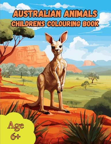Australian Animals Childrens Colouring Book: Animal Themed Colouring ...