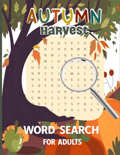 Autumn Harvest Word Search Challenge for Adults: A Seasonal Puzzle ...