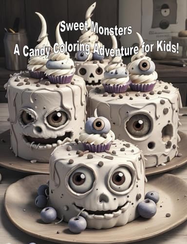 Sweet Monsters: A Halloween Candy Coloring Adventure for Kids by fna ...