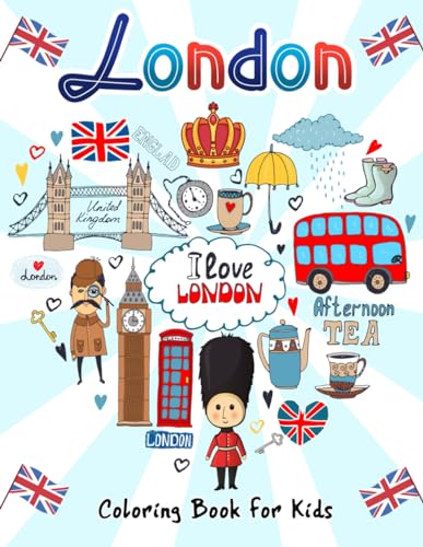 London: Coloring Book For Kids Ages 4-8 by HIBA Press | Goodreads
