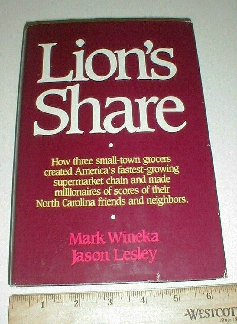 Rare Food Lion Food Town Grocery Store Ralph Ketner Salisbury NC signed ...