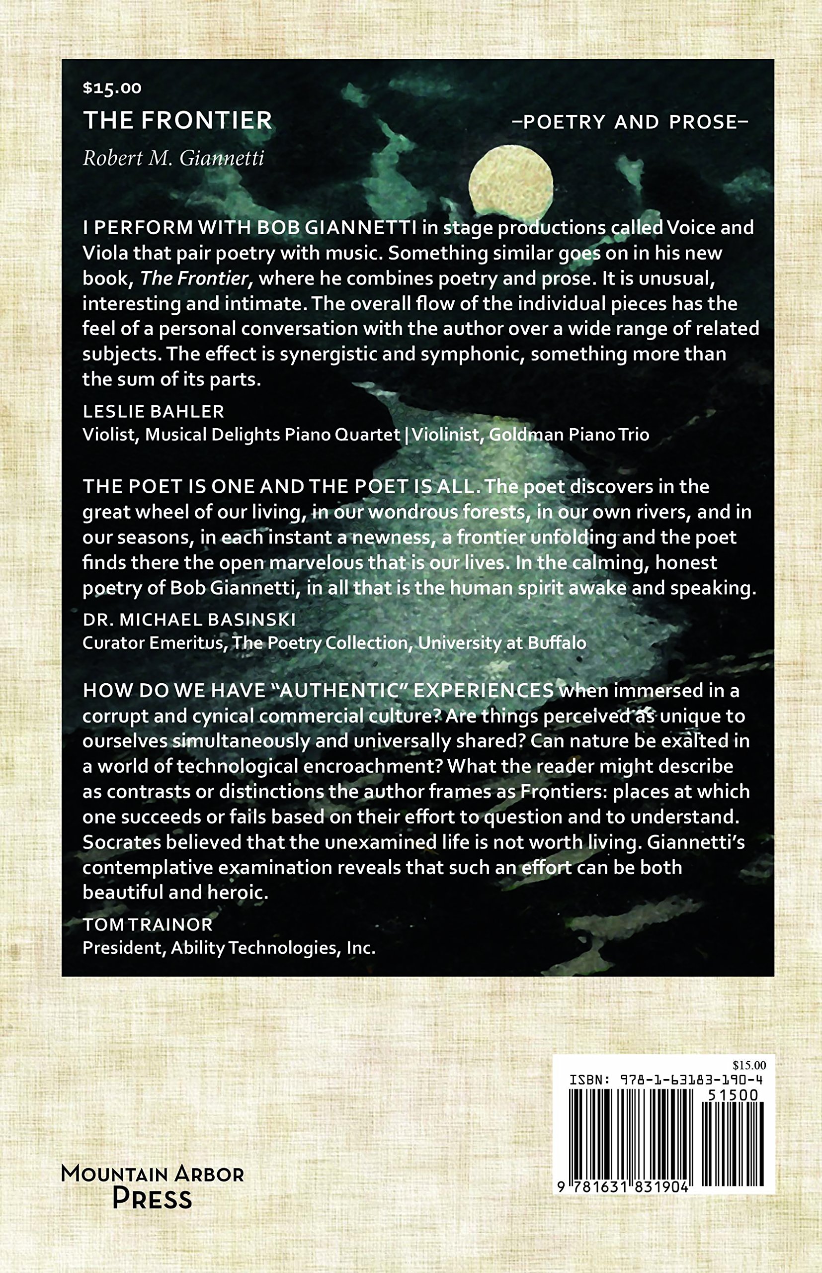 The Frontier by Robert M. Giannetti | Goodreads