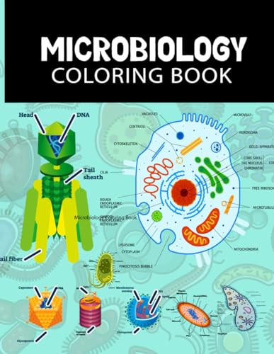 Microbiology Coloring Book: Microbiology Coloring Book for Kids Adults ...