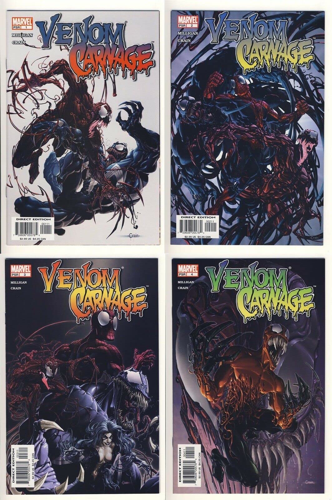 Venom vs Carnage Complete Set 1-4 (2004) by Peter Milligan | Goodreads