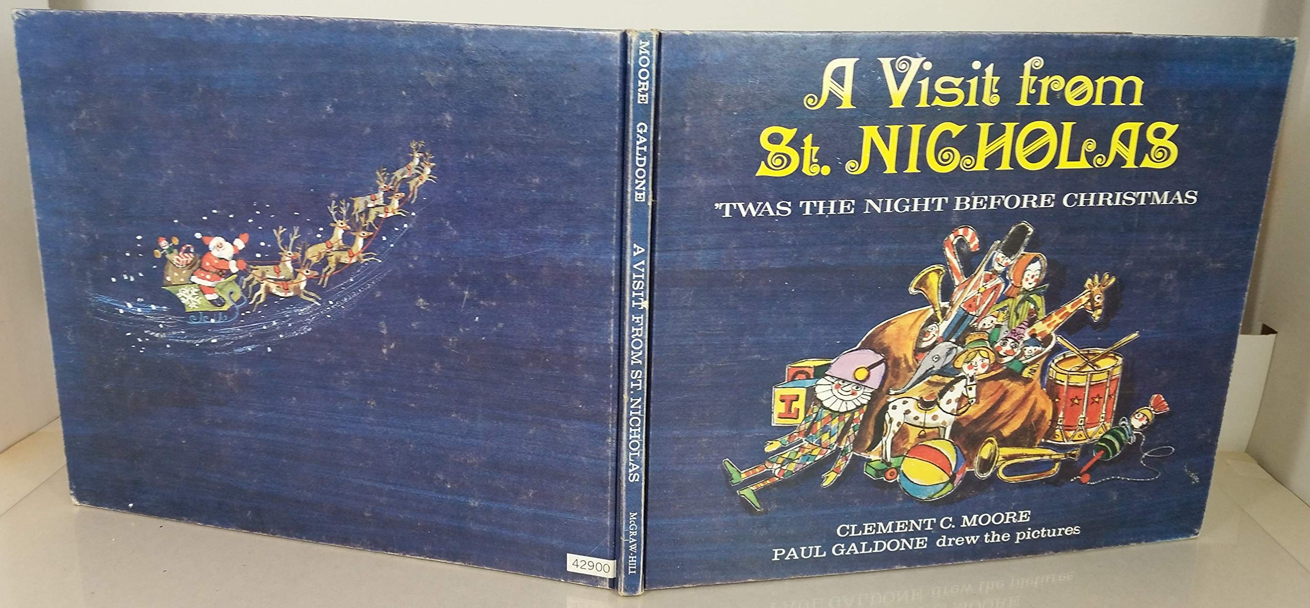 A Visit From St. Nicholas. ILLUSTRATED BY PAUL GALDONE by Clement ...