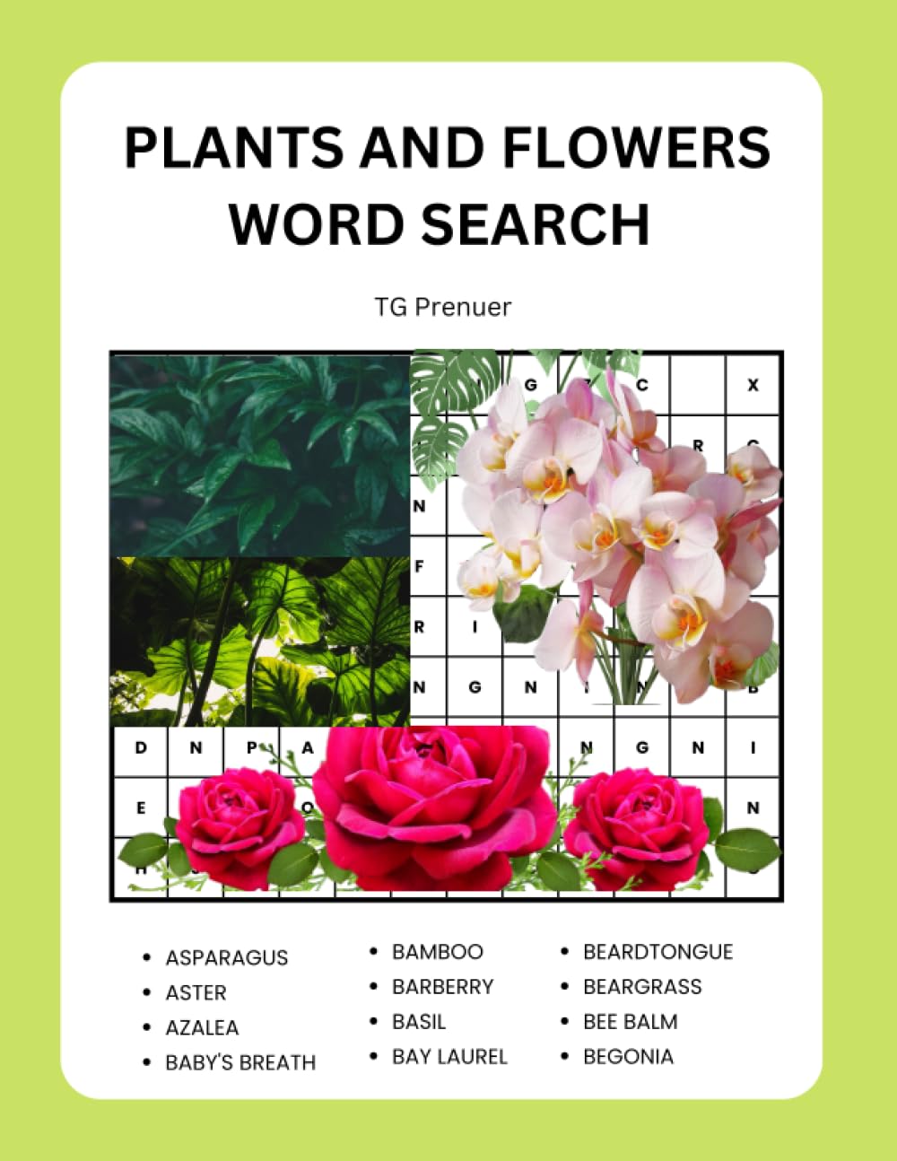 Plants and Flowers Word Search Puzzle Book: Designed meticulously for ...