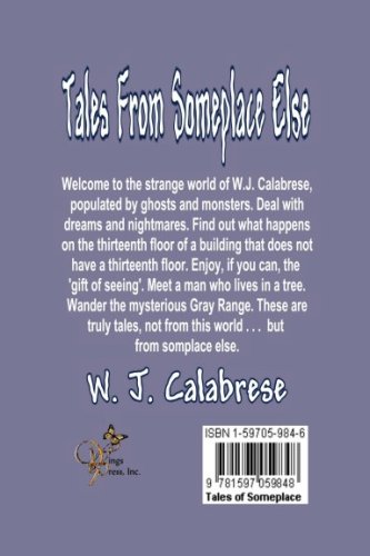 Tales From Someplace Else by W.J. Calabrese | Goodreads
