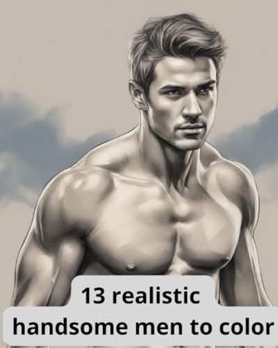 13 realistic handsome men to color by Coloring Page | Goodreads