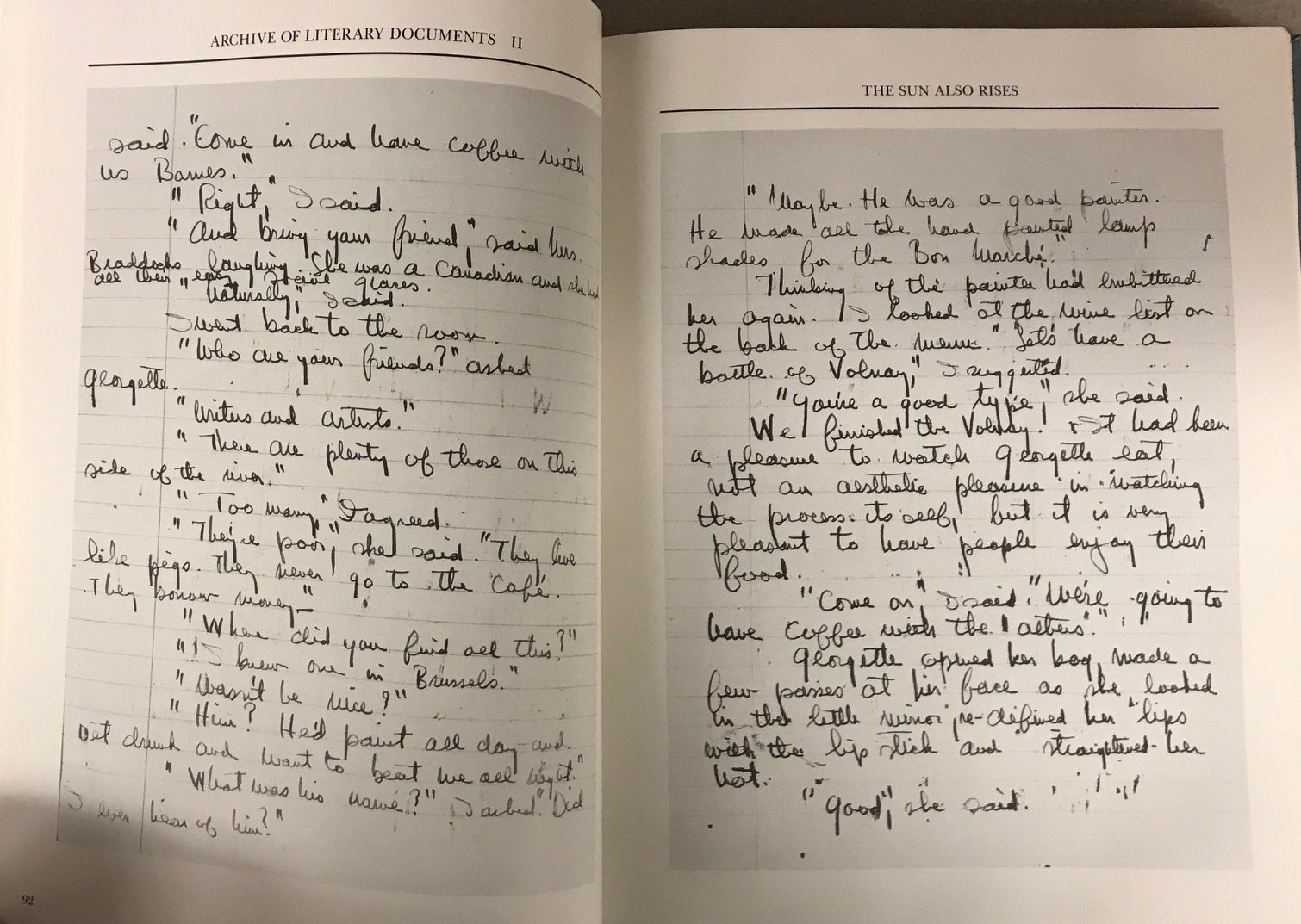 The Sun also Rises. A Facsimile Edition [of the original Manuscript ...