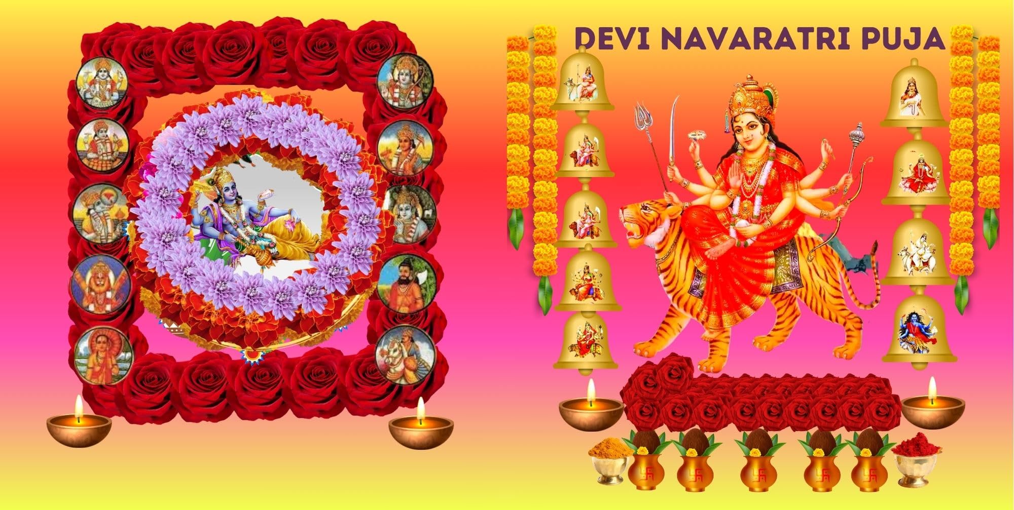 Devi Navaratri puja: Durga Puja,The Nine Forms of the Goddess by Shri ...