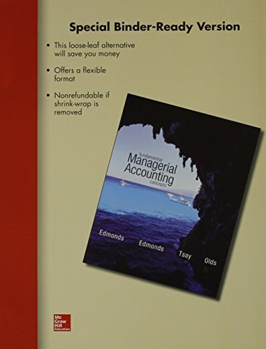 Fundamental Managerial Accounting Concepts by Thomas Edmonds by Thomas ...