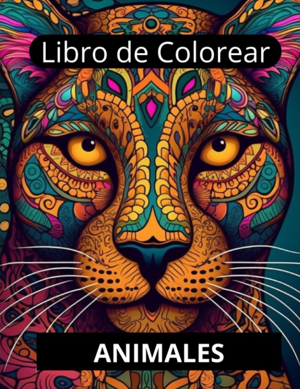 Libro para colorear: 100 páginas con diferentes animales by Clara Rubio ...