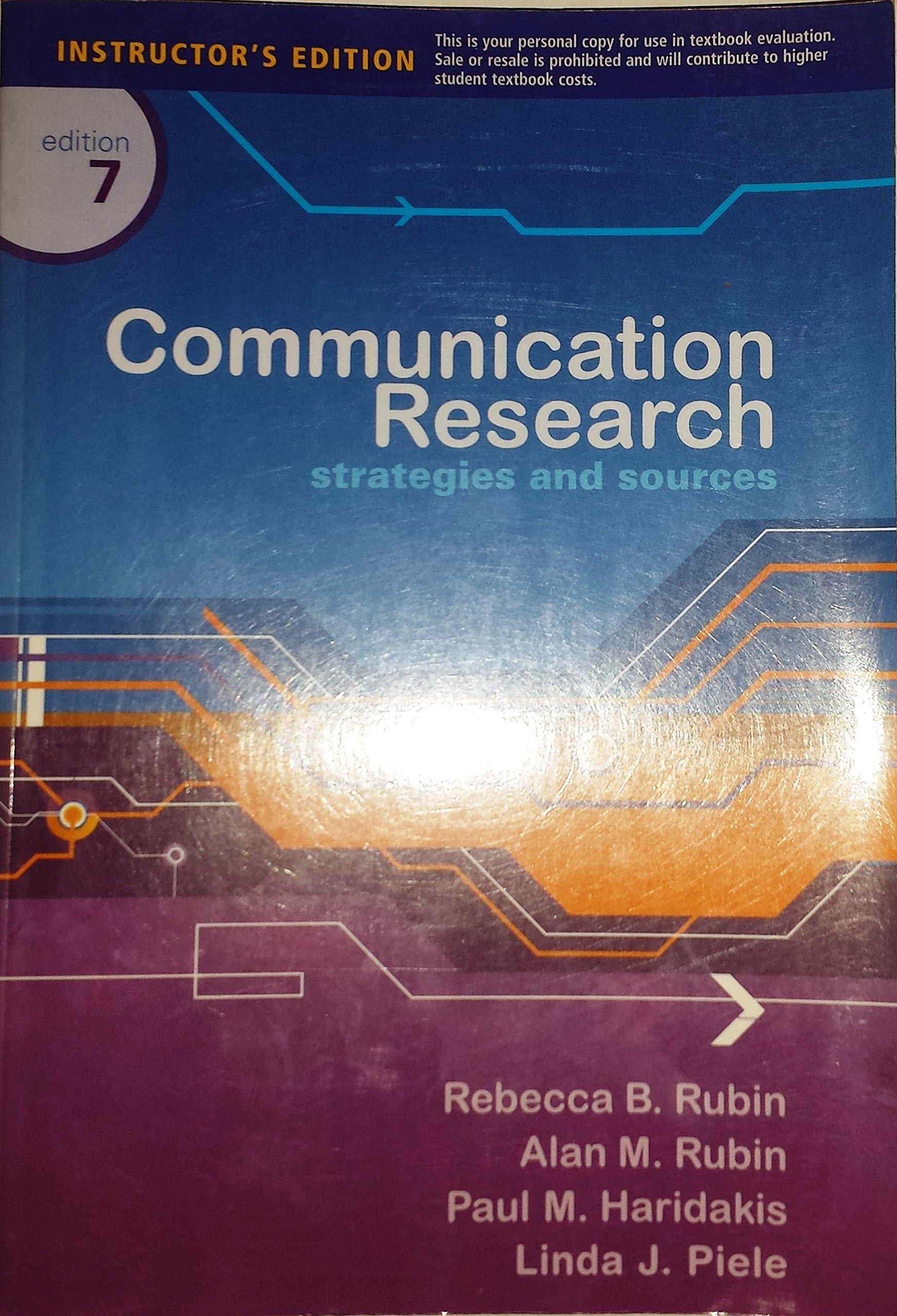 Communication Research: Strategies and Sources, by Rubin, 7th Edition ...