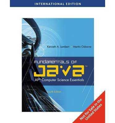 Fundamentals of Java: AP Computer Science Essentials (Paperback) - Common by Kenneth A. Lambert ...
