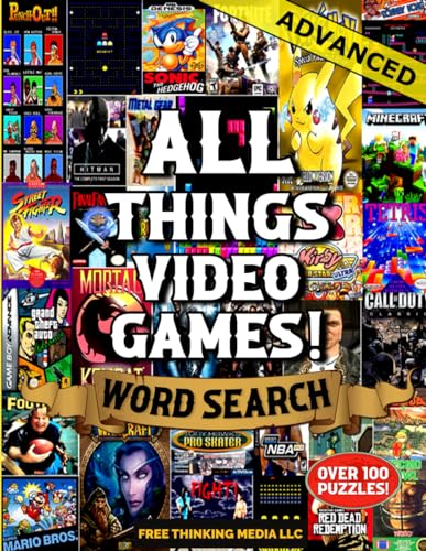 ALL THINGS VIDEO GAMES! WORD SEARCH (ADVANCED): OVER 100 PUZZLES! by ...