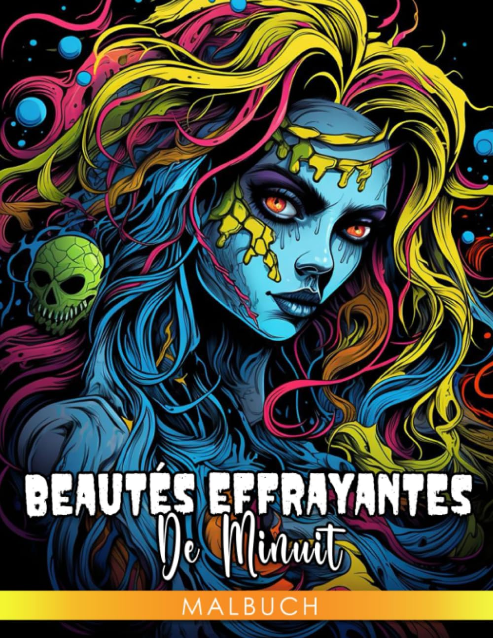 Livre de coloriage des beautés effrayantes de minuit: Des pages de ...