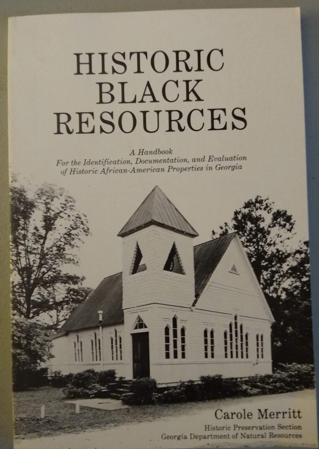 Historic Black Resources: A Handbook for the Identification ...