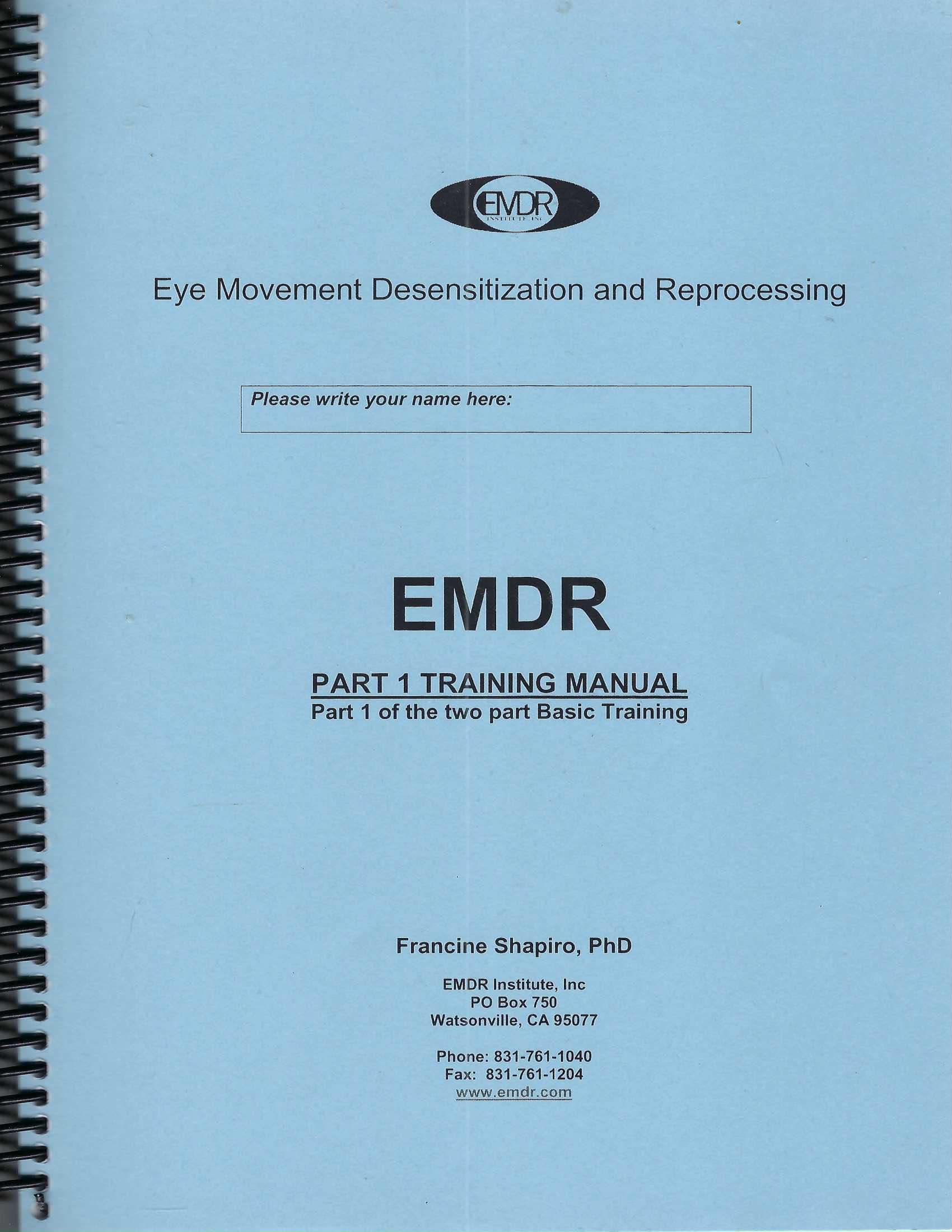 EMDR (Eye Movement Desensitization and Reprocessing) Part 1 Training ...