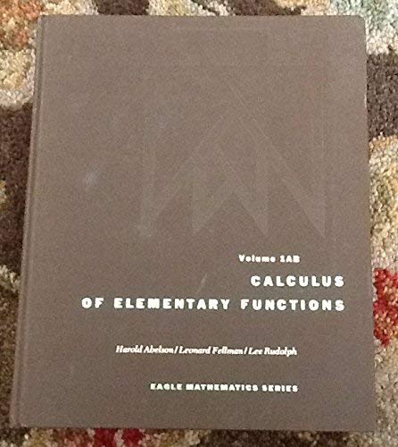 Calculus of elementary functions by Harold Abelson | Goodreads