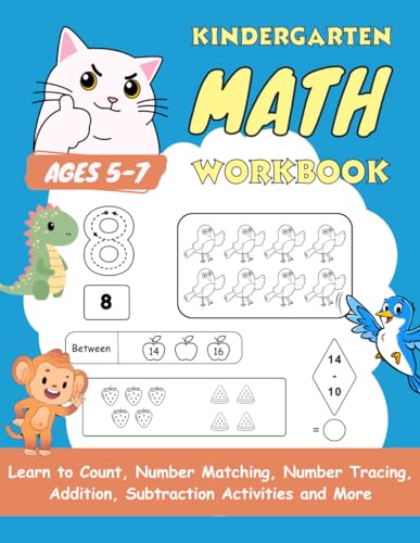Kindergarten Math Workbook: A Kindergarten and 1st Grade Math Activity ...