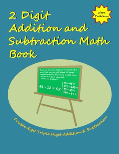 2 Digit Addition and Subtraction Math Book: 100 days timed test double ...