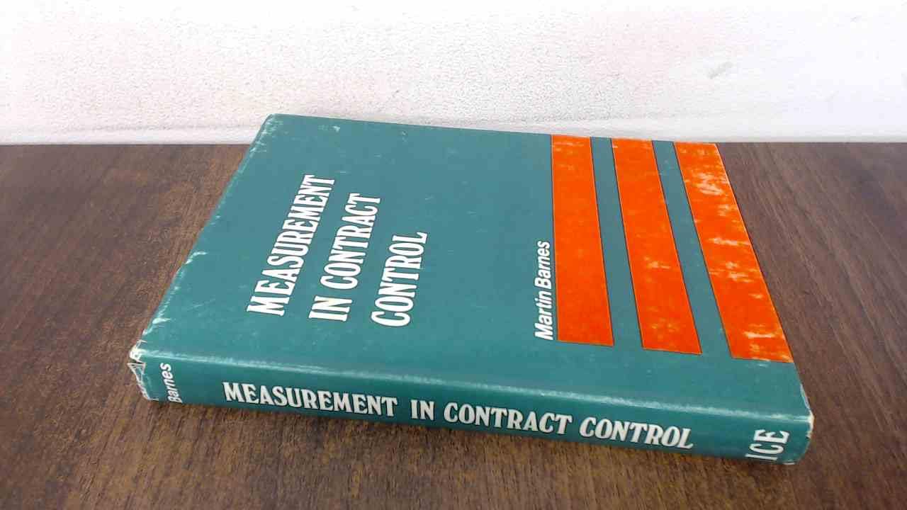 Measurement in Contract Control by Martin Barnes | Goodreads