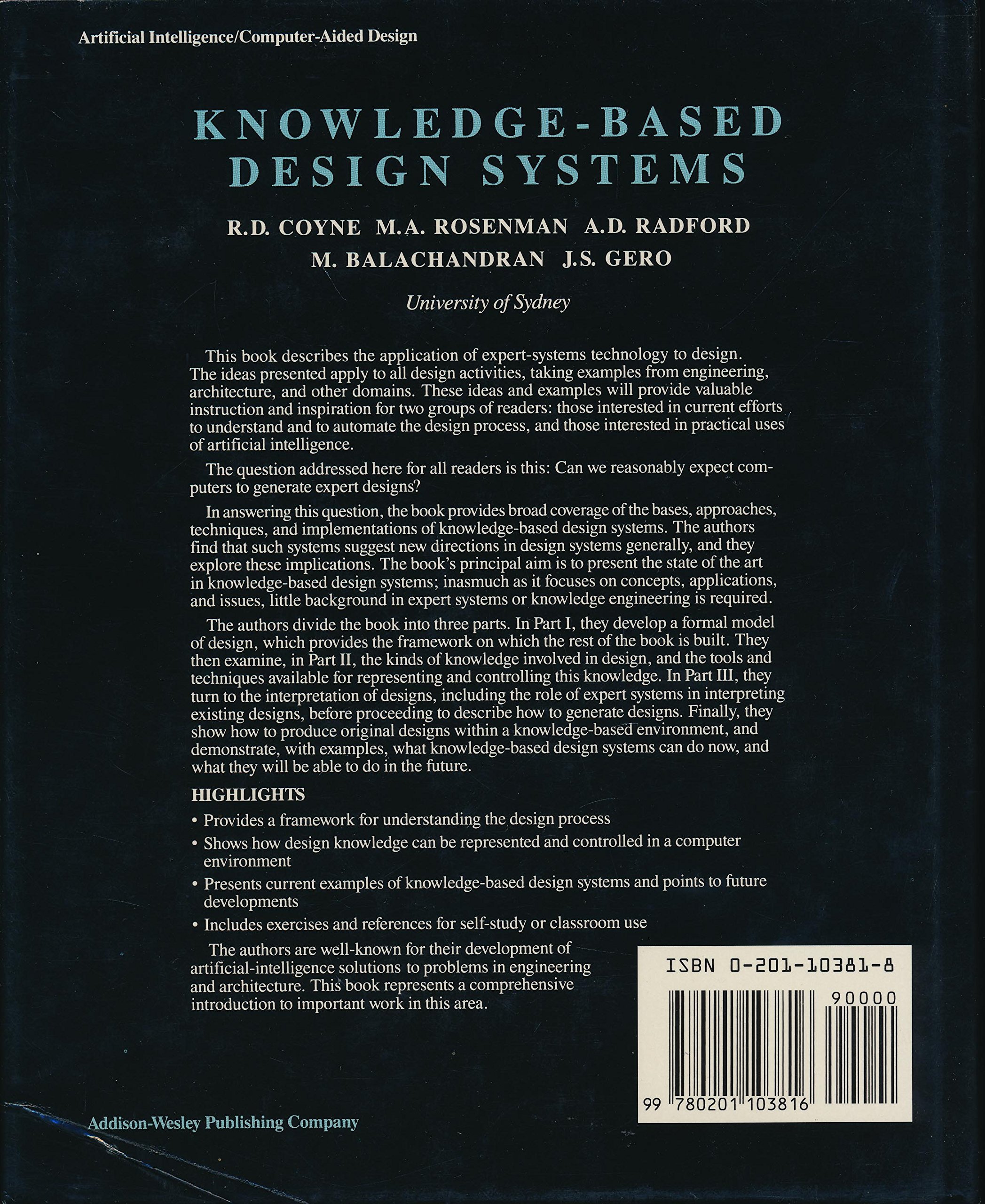 Knowledge-Based Design Systems by Richard Coyne | Goodreads
