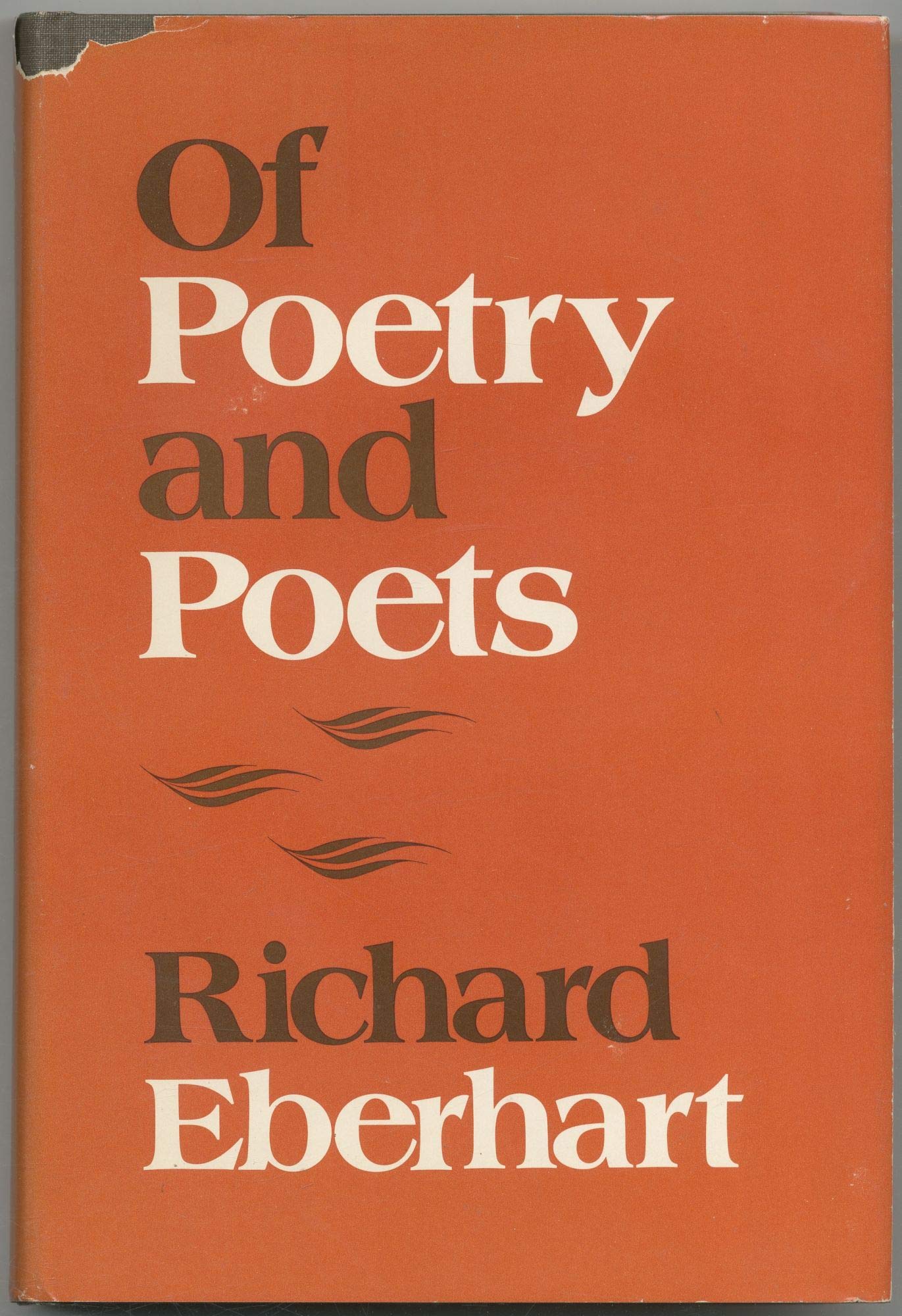 Of Poetry and Poets by Richard Eberhart | Goodreads