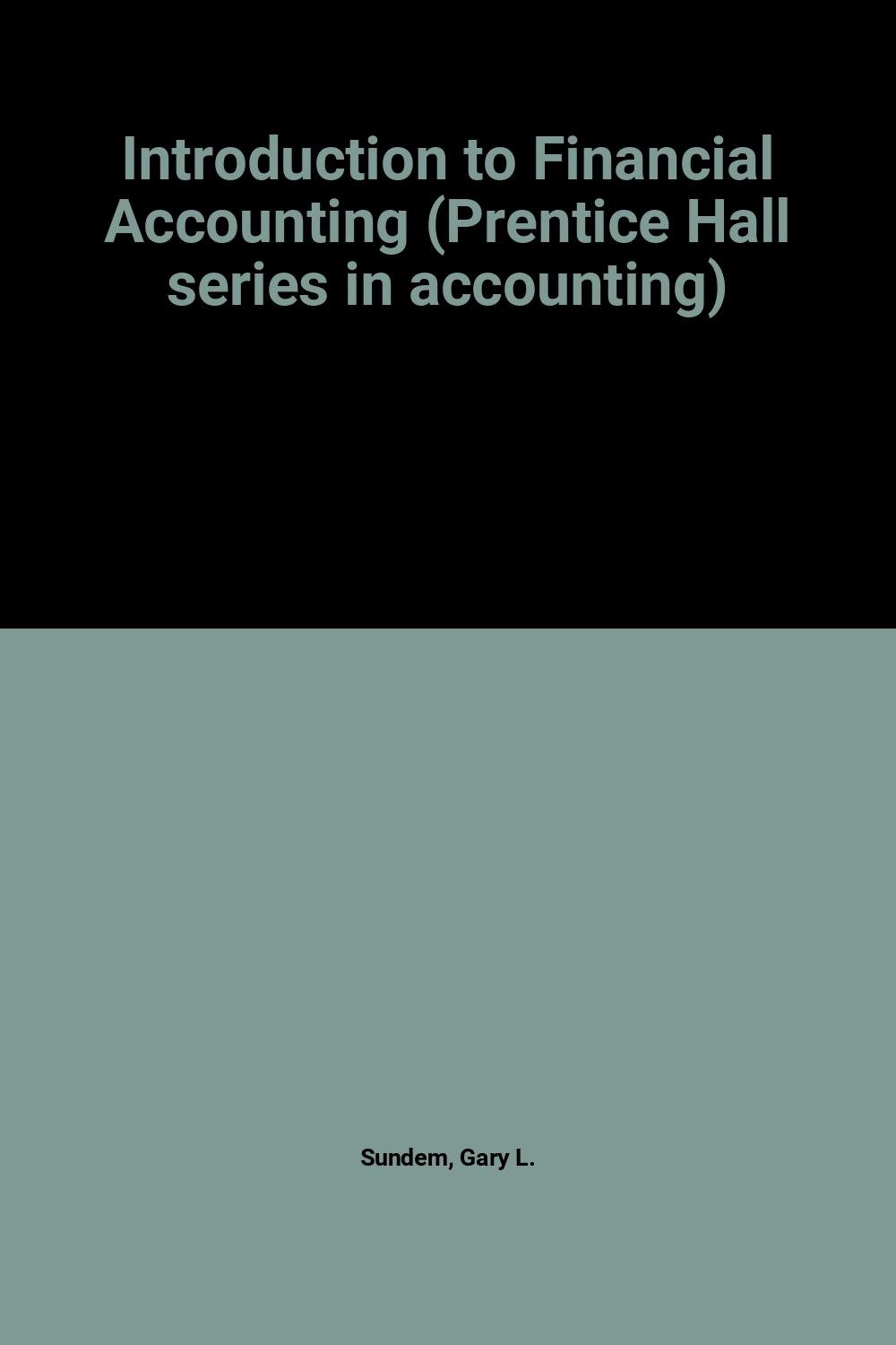 Introduction To Financial Accounting by Charles T. Horngren | Goodreads