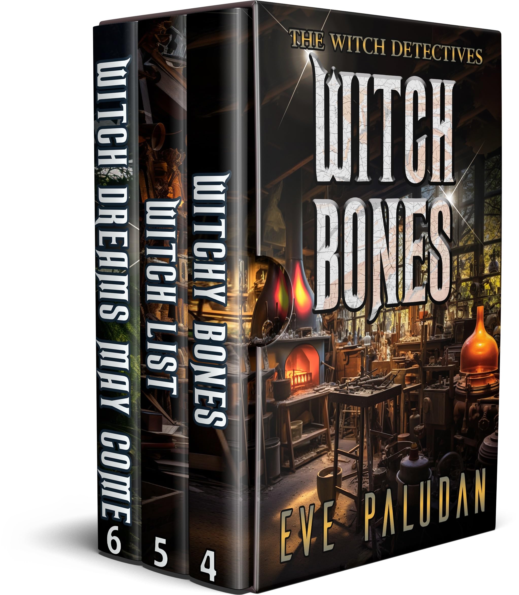 Witch Detectives: Books 4-6: Witch Mystery Romance by Eve Paludan ...