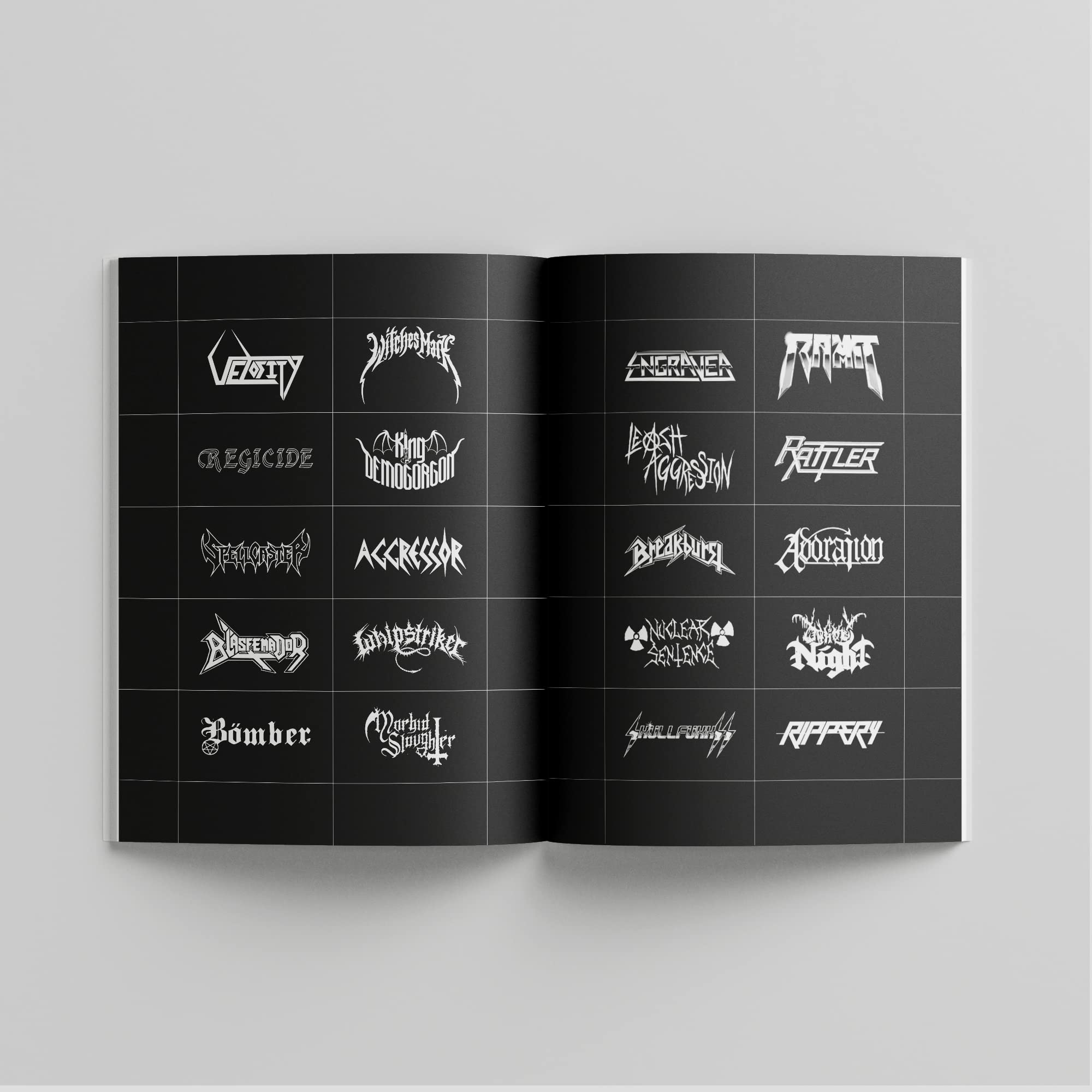 Speed Metal Logos Book by Masala Noir | Goodreads