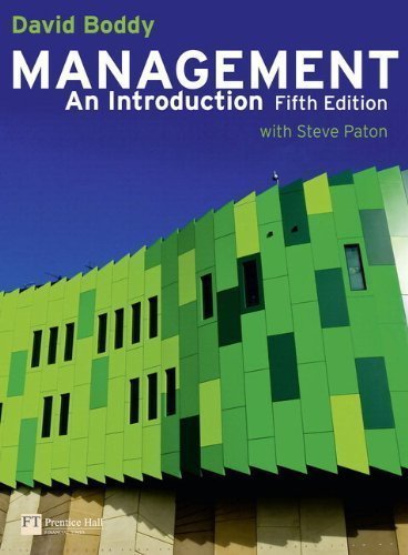 Management: An Introduction with MyLab Access Card by Boddy, David 5 ...